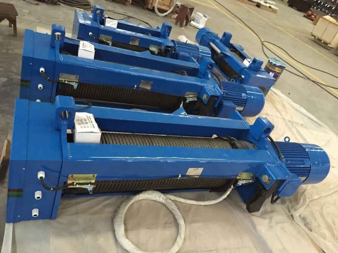 Single Girder Electric Wire Rope Hoist European design With Low ...