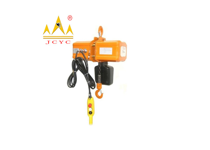 1 / 3phases Mini Electric Chain Fall Hoist For Construction Light Weight