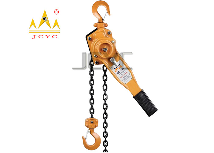 Yellow Durable Lifting Tools Lever Chain Block 1.5m To 9m High Strength CE