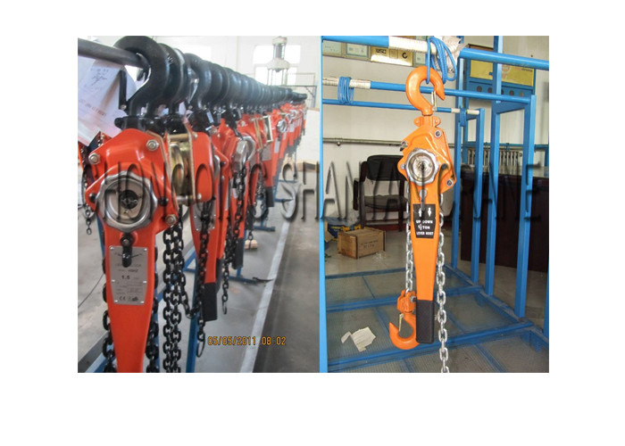 Customized Color Lifting Tools , Lever Chain Block Cold Formed ...
