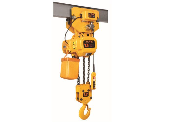 Yellow Color Electrc Chain Hoist 7.5 Ton 220 V - 440 V With Electric ...